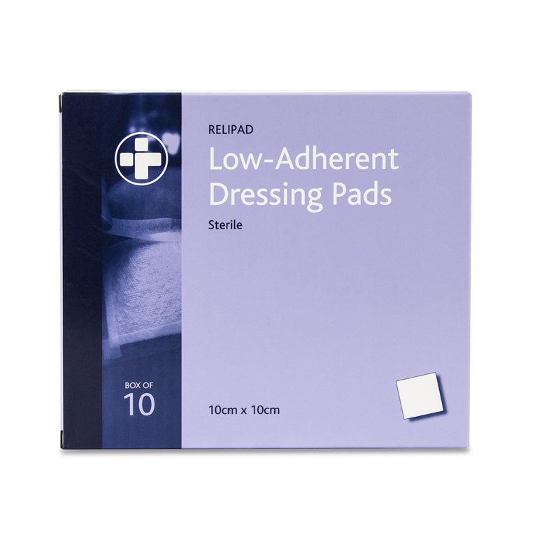 Relipad Low Adherent Dressing Pads – 10cm x 10cm – Box of 10 – Trade ...