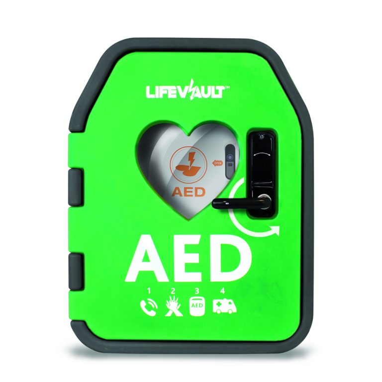 LifeVault Temperature Controlled AED Cabinet – Unlockable Door – Trade ...